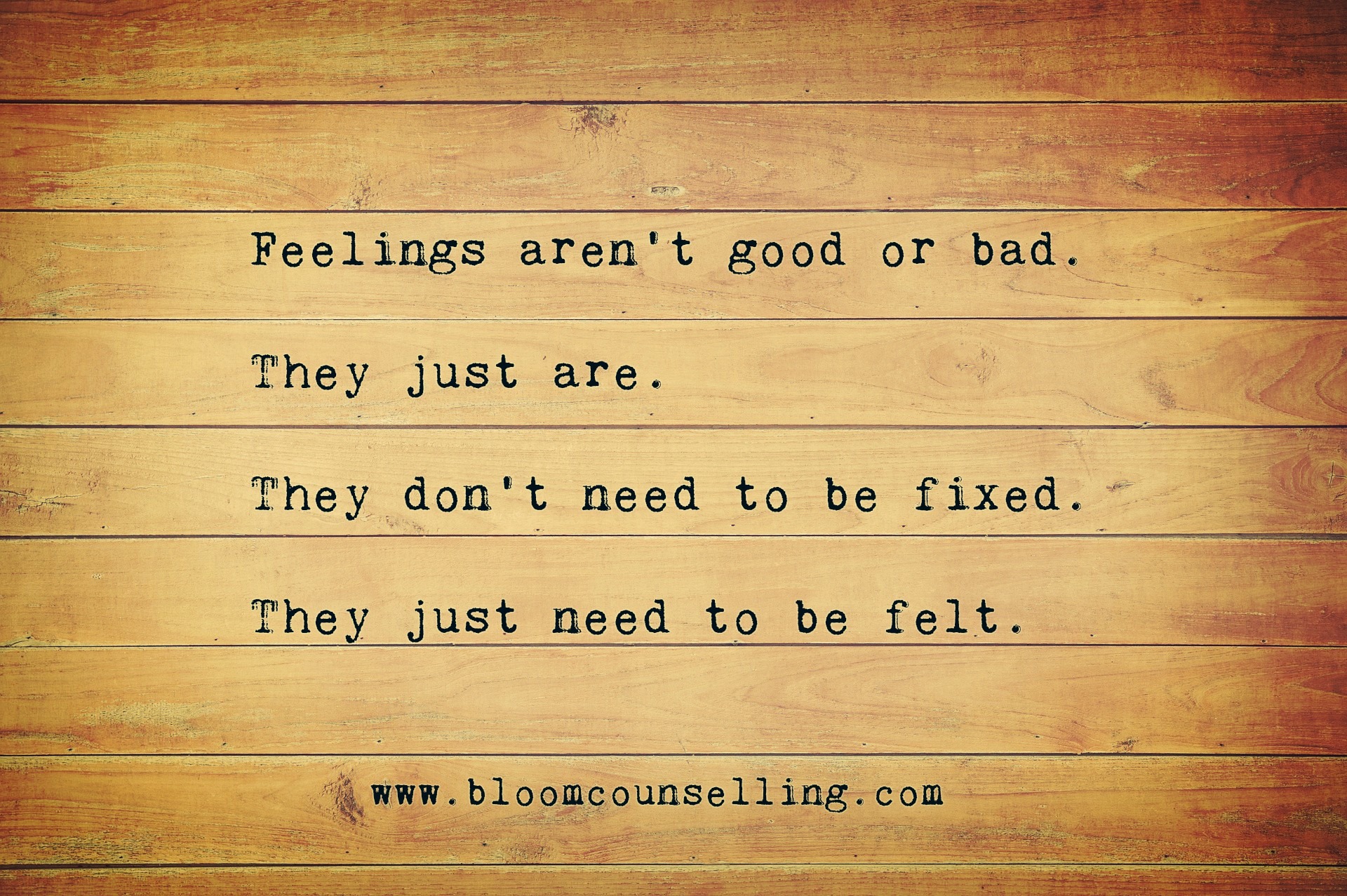 on how there are no ‘bad’ feelings. just uncomfortable ones. – Winnipeg ...
